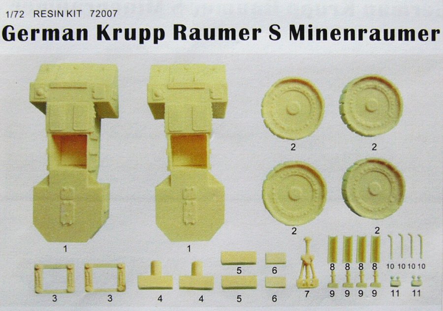 MODELIMEX Online Shop | 1/72 German Krupp Raumer S Minenraumer | your ...