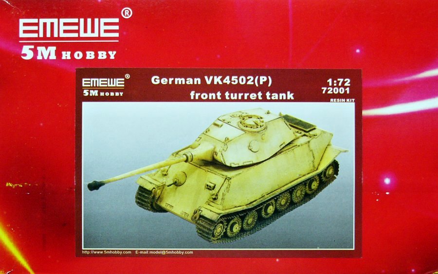 MODELIMEX Online Shop | 1/72 German VK4502(P) front turret tank | your ...