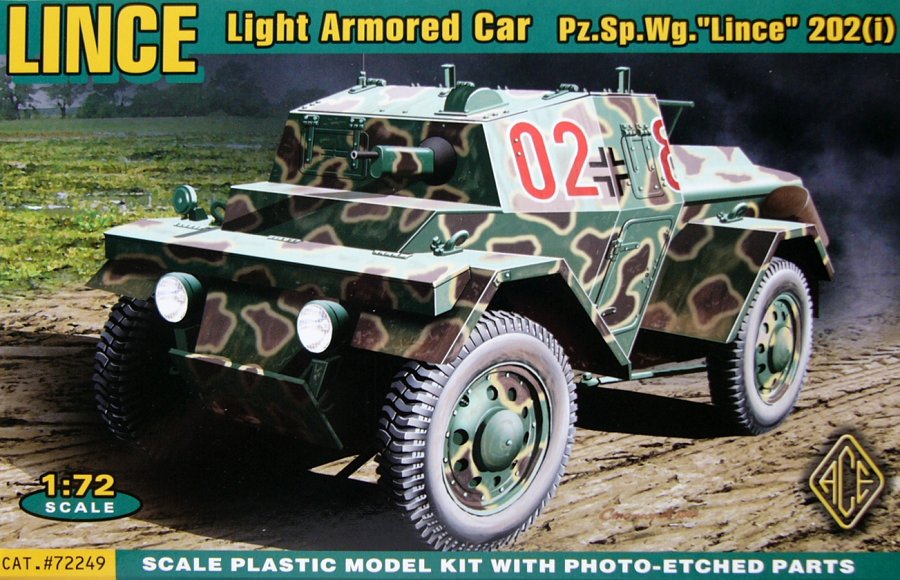 MODELIMEX Online Shop | 1/72 Lince Pz.Sp.Wg. 'Lince' 202(i) Lt. Armor ...