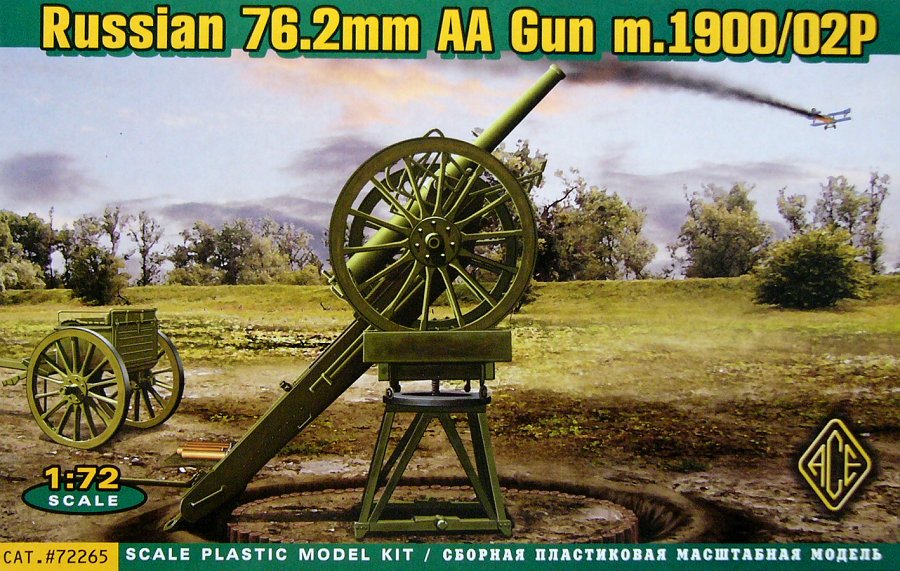 MODELIMEX Online Shop | 1/72 Gun 76.2mm (3 inch) Russian AA gun model ...