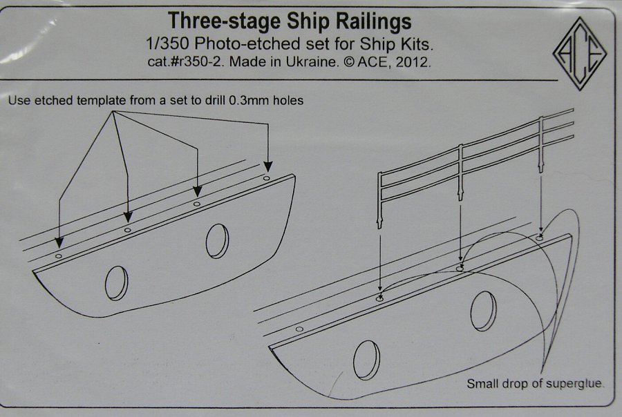 MODELIMEX Online Shop | 1/350 Three-stage Ship Railings (PE set) | your ...