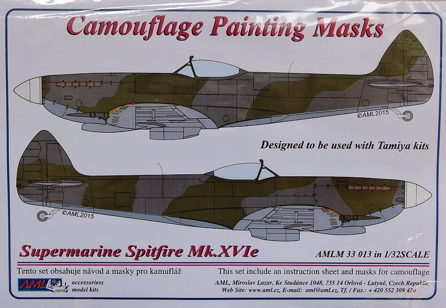 MODELIMEX Online Shop | 1/32 Camouflage masks S.Spitfire Mk.XVIe (TAM ...