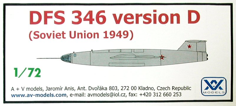MODELIMEX Online Shop | 1/72 DFS 346 version D (Soviet Union 1949) | your favourite model shop