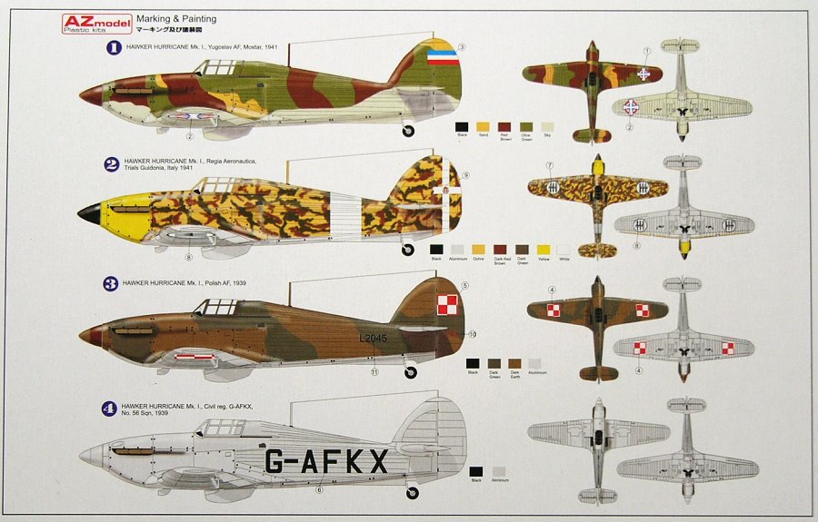 MODELIMEX Online Shop | 1/72 Hurricane Mk.I Early (Yugosl.,Italy,Poland ...