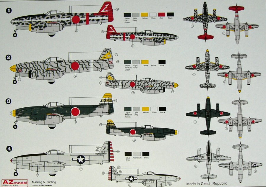 MODELIMEX Online Shop | 1/72 Nakajima J9N Kikka 'What If' (4x camo ...