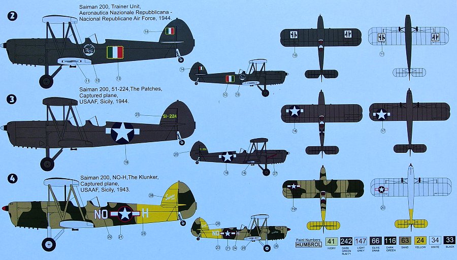 MODELIMEX Online Shop | 1/72 Saiman 200 (2x Italy, 2x USAAF) | your favourite model shop