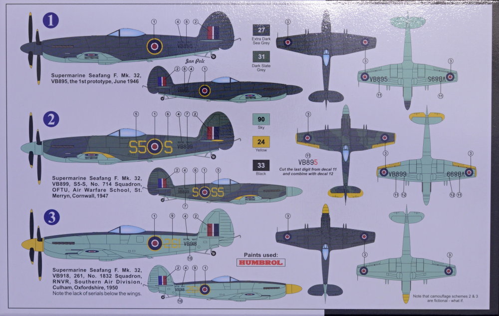 MODELIMEX Online Shop | 1/72 Supermarine SEAFANG F.Mk 32 (3x camo ...