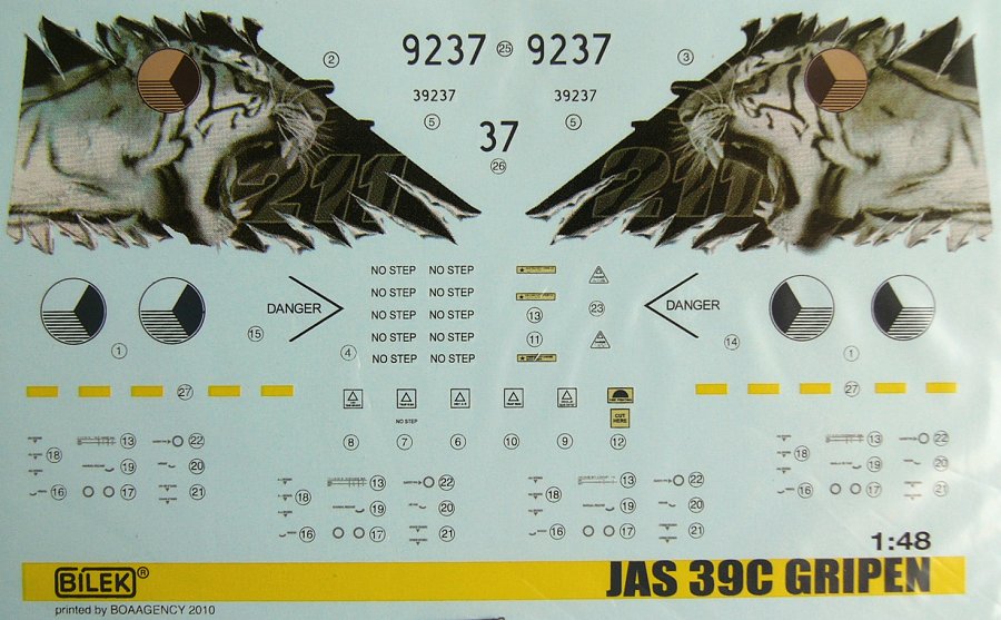 MODELIMEX Online Shop | 1/48 Decals JAS-39C Gripen (NATO Tiger Meet ...