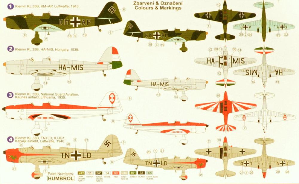 MODELIMEX Online Shop | 1/72 Klemm KL 35B German Trainer Plane | your ...