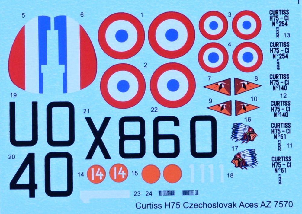 MODELIMEX Online Shop | 1/72 Curtiss Hawk H-75C1 'Czechosl.Aces' (3x ...