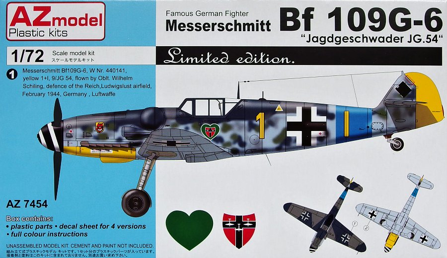 MODELIMEX Online Shop | 1/72 Messerschmitt Bf-109G-6 Jagdgeschwader JG.54 | your favourite model ...