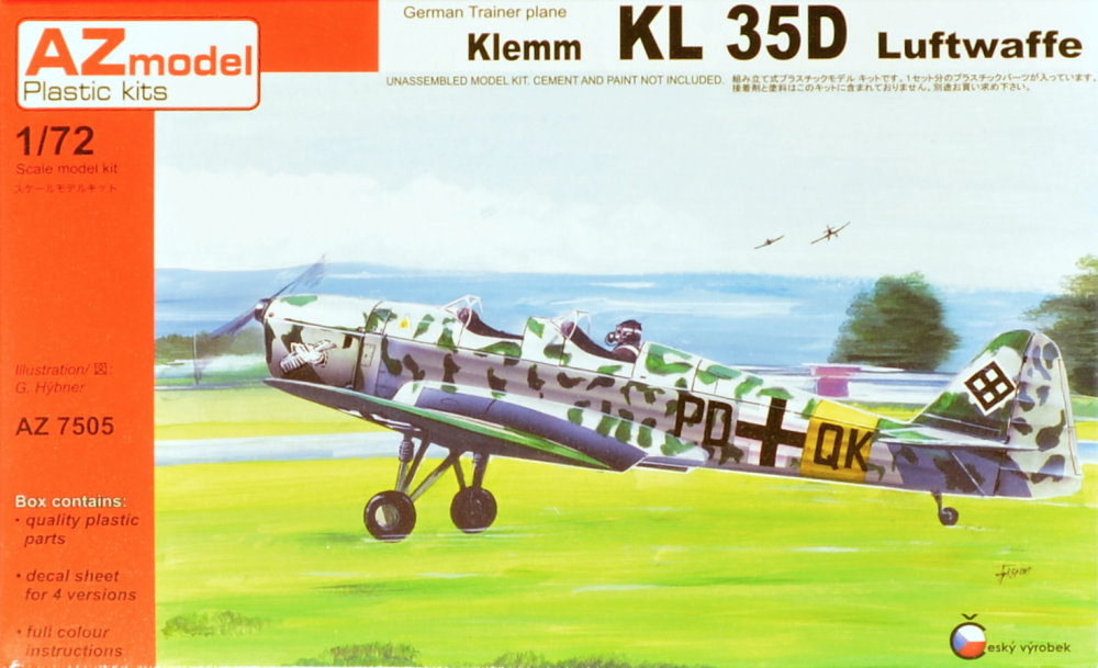 MODELIMEX Online Shop | 1/72 Klemm KL 35D Luftwaffe | your favourite ...