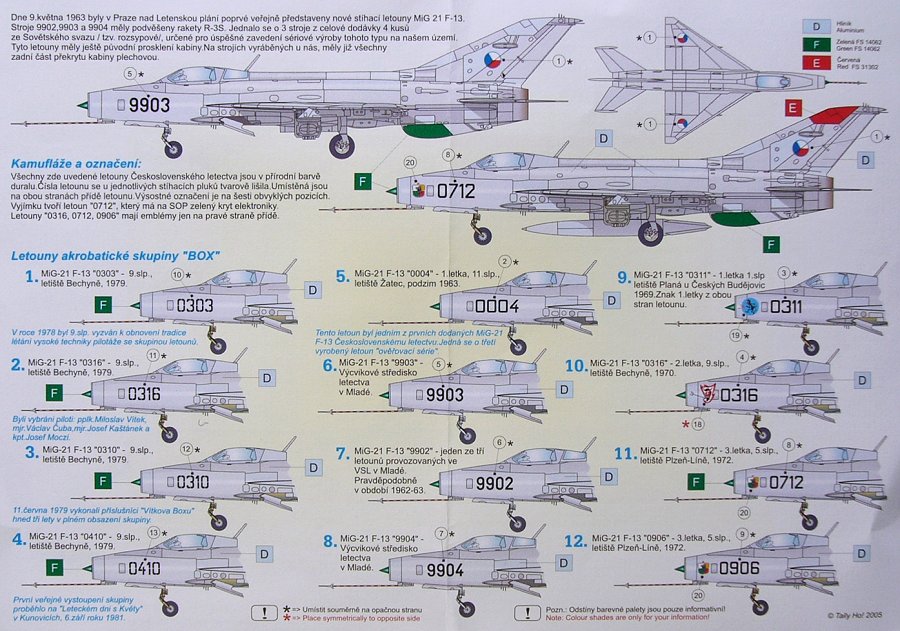 MODELIMEX Online Shop | 1/72 MiG-21 F-13 in the Czechosl. AF (re ...