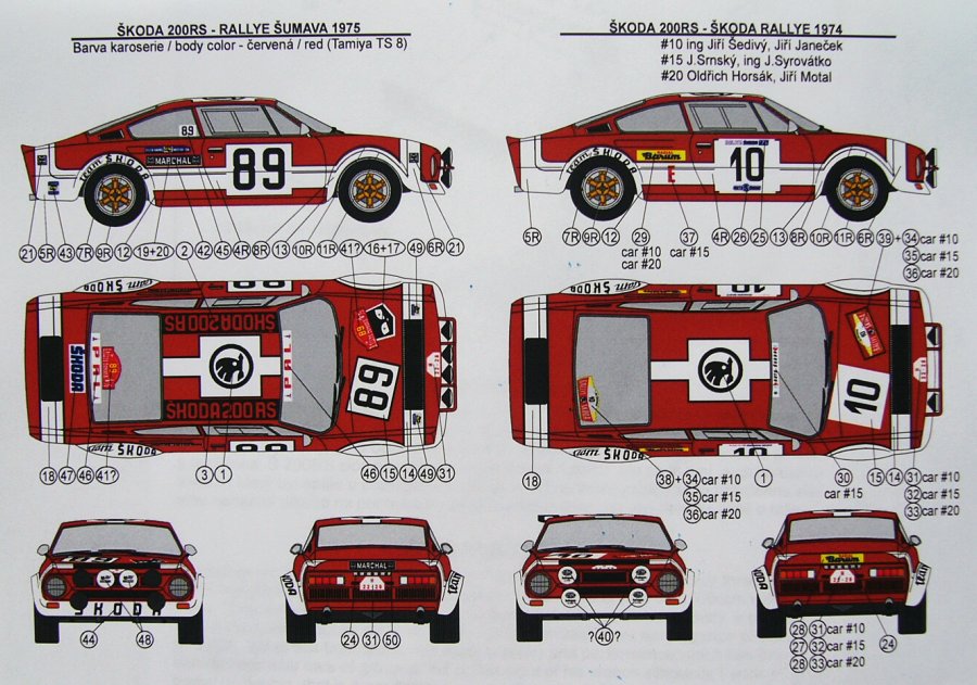 MODELIMEX Online Shop | 1/24 Škoda 180/200 RS 'Official' Rally Škoda ...