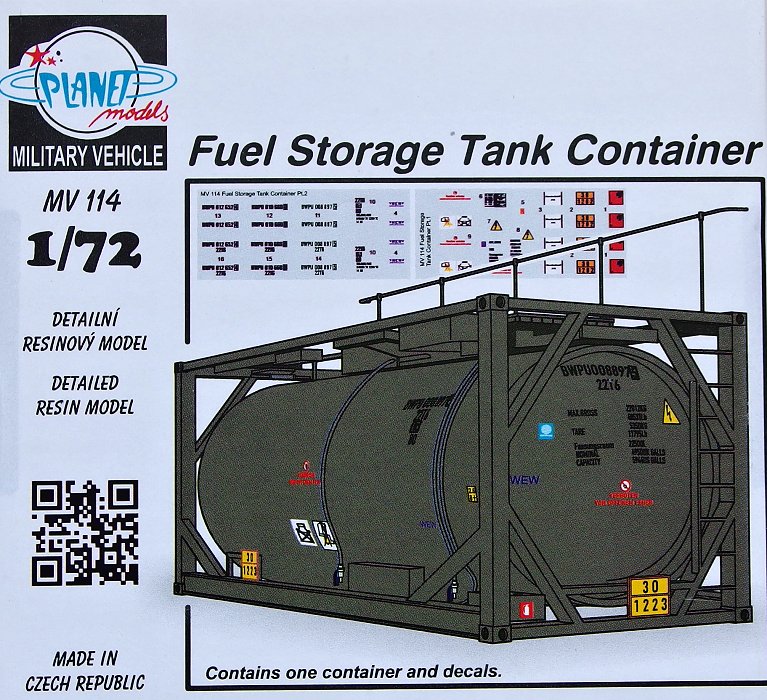 MODELIMEX Online Shop | 1/72 Fuel Storage Tank Container (incl. decals ...