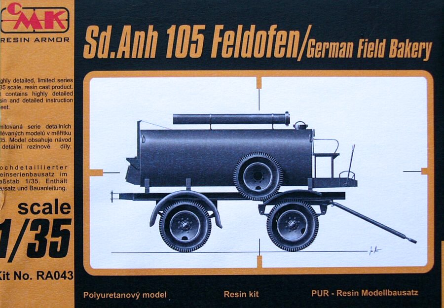 MODELIMEX Online Shop | 1/35 Sd.Anh 105 Feldofen (German Field Bakery ...