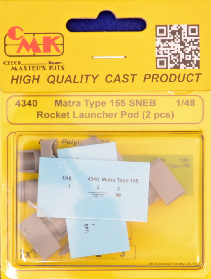 MODELIMEX Online Shop | 1/48 Matra Type 155 SNEB Rocket Launcher Pod ...