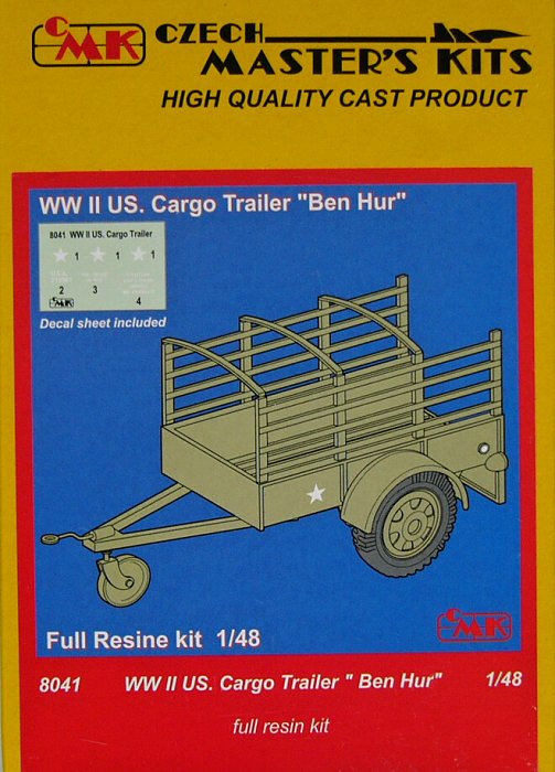 MODELIMEX Online Shop | 1/48 U.S. Cargo Trailer 'Ben Hur' WWII (resin ...