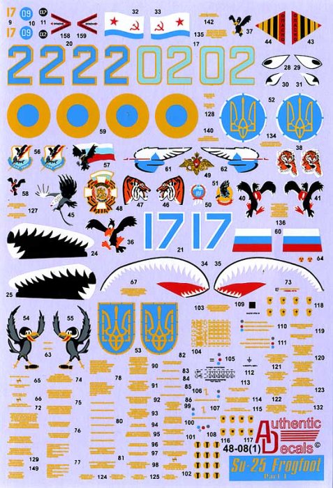 MODELIMEX Online Shop | 1/48 Su-25 Frogfoot (decals) | your favourite ...