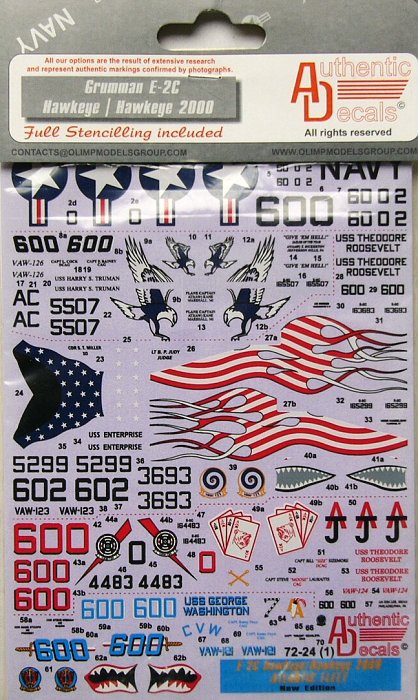 MODELIMEX Online Shop | 1/72 E-2C Hawkeye/Hawkeye 2000 ATLANTIC FLEET ...