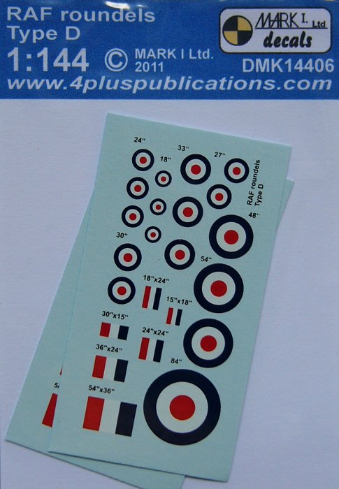 MODELIMEX Online Shop | 1/144 Decals RAF roundels Type D (2 sets ...
