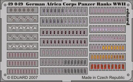 MODELIMEX Online Shop | SET German Africa Corps Panzer Ranks WWII ...