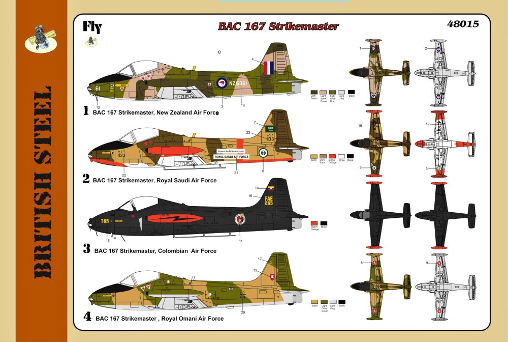 MODELIMEX Online Shop | 1/48 BAC 167 Strikemaster (4x decals) | your ...