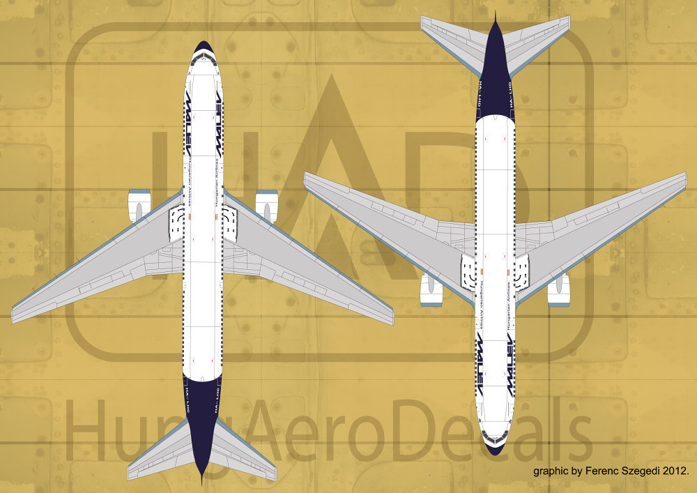 MODELIMEX Online Shop | 1/144 Decal Boeing 767/200/300 MALÉV | your ...