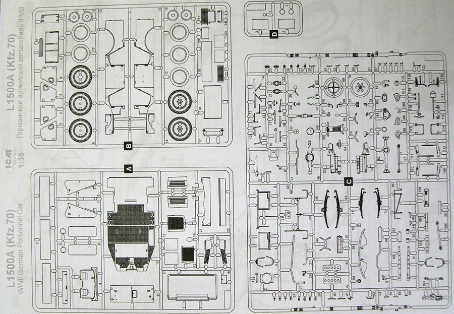 MODELIMEX Online Shop | 1/35 L1500A (Kfz.70) German Personnel Car WWII ...