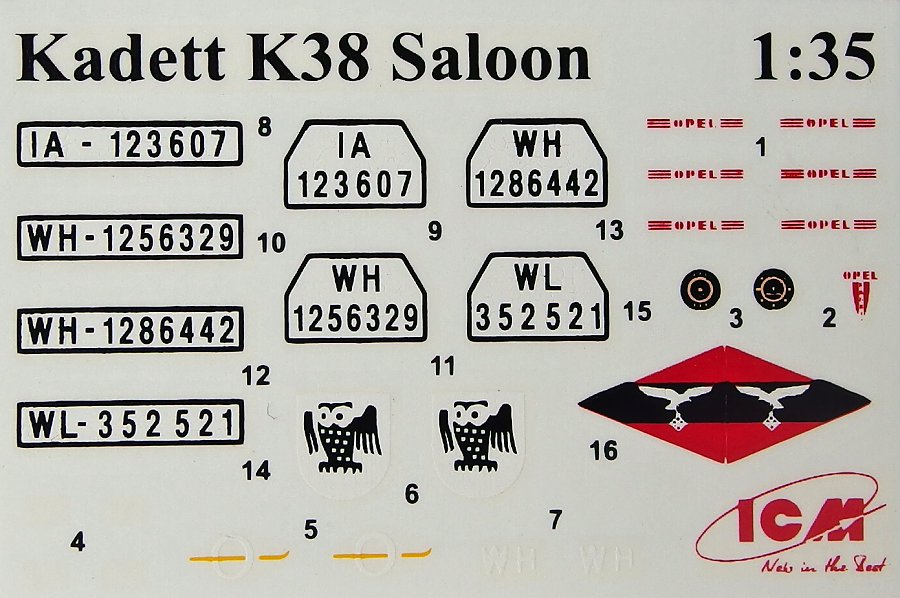 MODELIMEX Online Shop | 1/35 Kadett K38 Saloon Staff Car&Germ.Road ...