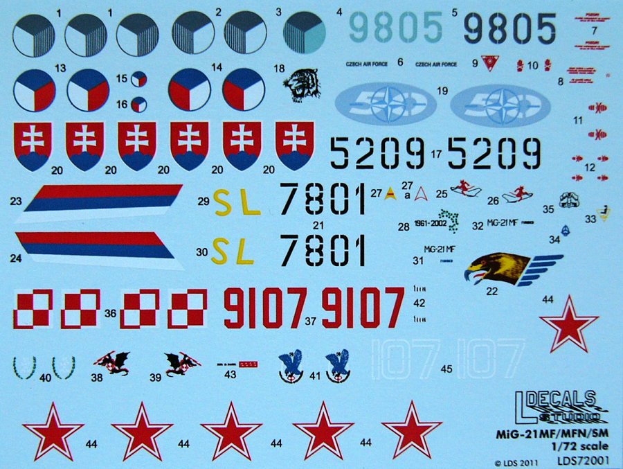 MODELIMEX Online Shop | 1/72 Decals MiG-21MF/SM (5x camo) | your ...