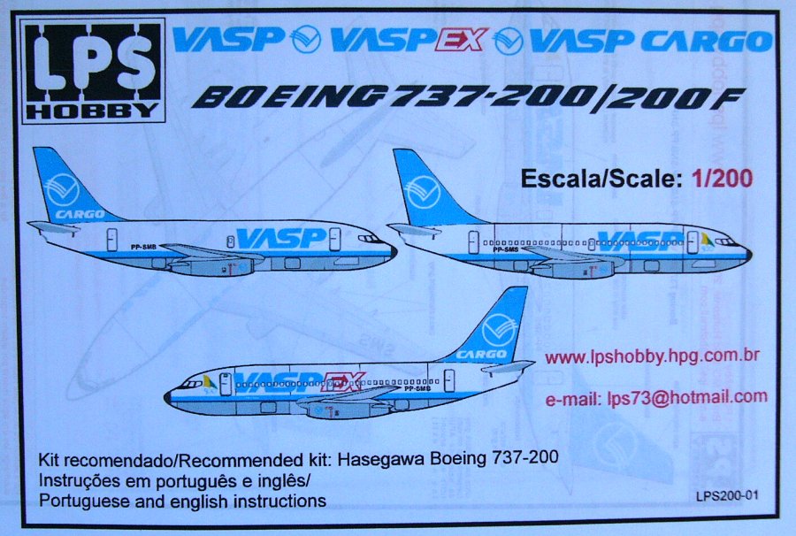 MODELIMEX Online Shop | 1/200 Boeing 737-200/200F VASP/VASPEX (HAS ...