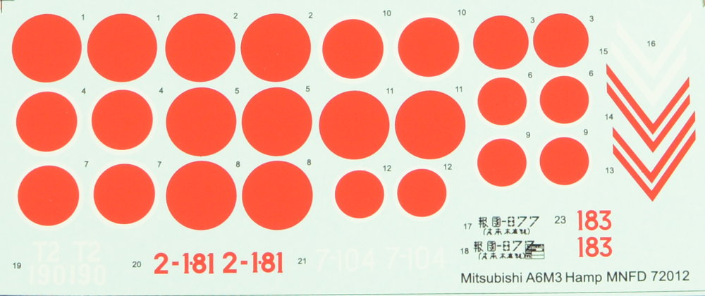 MODELIMEX Online Shop | 1/72 Decals A6M3 Hamp over Solomon Island Part ...
