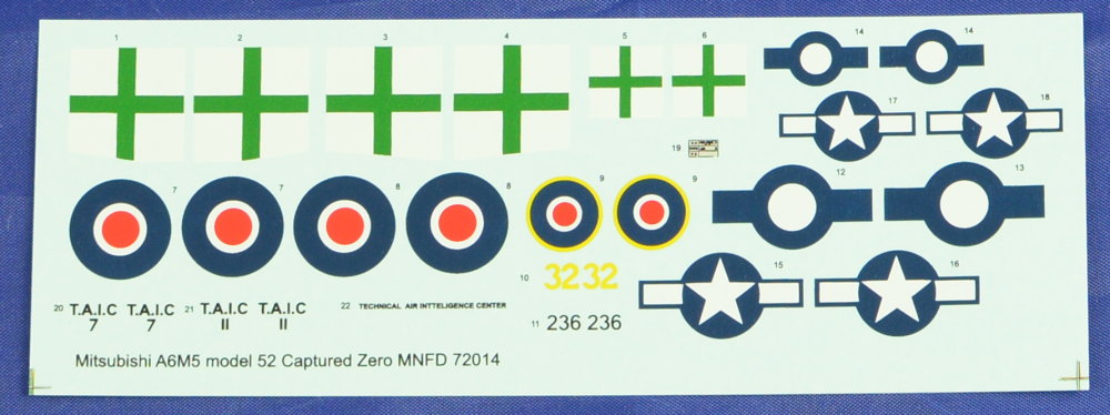 MODELIMEX Online Shop | 1/72 Decals A6M5 ZERO Captured | your favourite ...