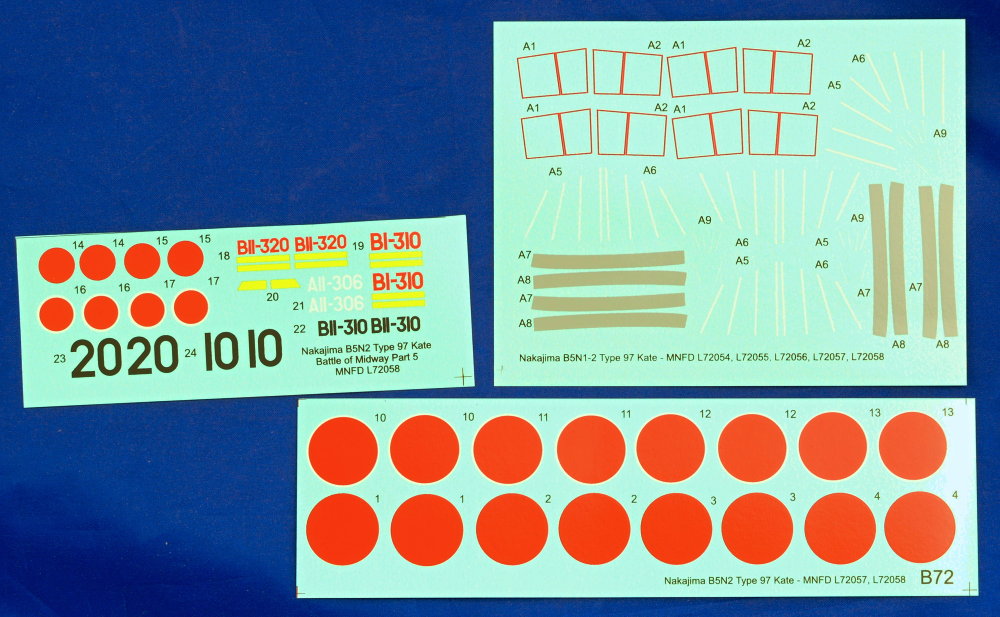 MODELIMEX Online Shop | 1/72 Decals Nakajima B5N2 type 97 Kate part 5 ...