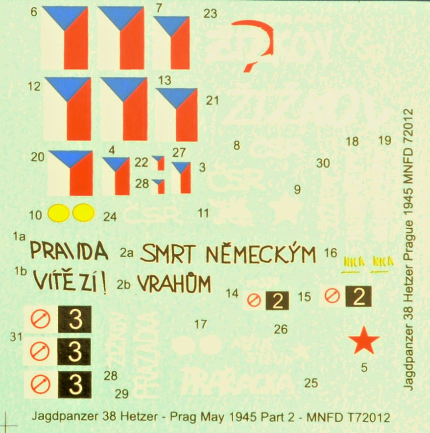 MODELIMEX Online Shop | 1/72 Decals Jagdpanzer 38 Hetzer May 1945 ...