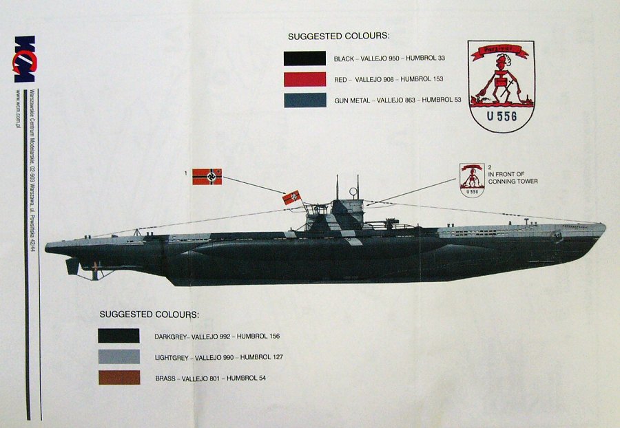 MODELIMEX Online Shop | 1/400 U 556 U-boot type VIIC TI | your ...