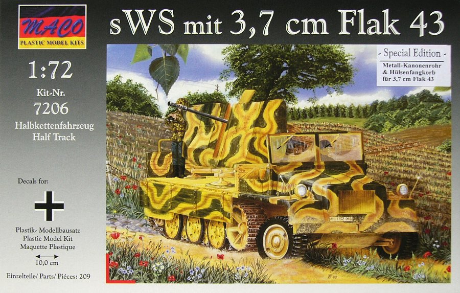 MODELIMEX Online Shop | 1/72 sWS with 3,7cm Flak 43 SPECIAL EDITION ...