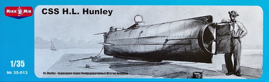 MODELIMEX Online Shop | 1/35 CSS H.L. Hunley (Confederate Submarine ...