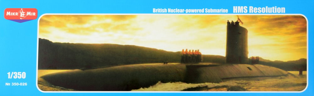 MODELIMEX Online Shop | 1/350 HMS Resolution British nuclear submarine ...