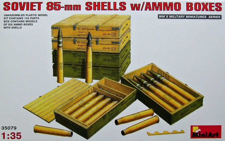 MODELIMEX Online Shop | 1/35 Soviet 85mm shells with ammo boxes | your ...