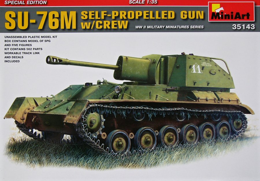 MODELIMEX Online Shop | 1/35 SU-76M self-propelled gun with crew | your favourite model shop