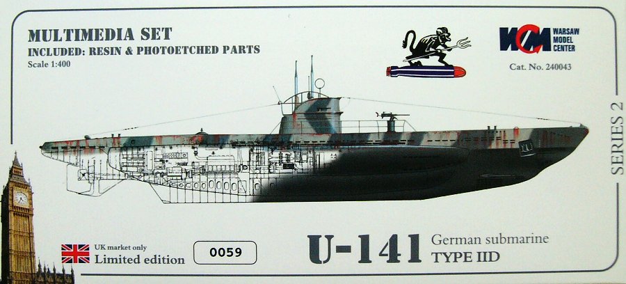 MODELIMEX Online Shop | 1/400 U 141 U-boot type IID | your favourite ...
