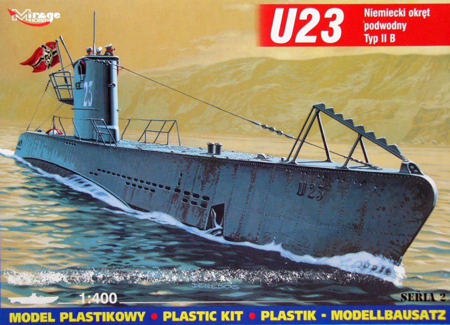 MODELIMEX Online Shop | 1/400 GERMAN U-BOOT U-23 (type IIB) | your ...