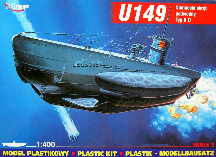 MODELIMEX Online Shop | 1/400 GERMAN U-BOOT U-149 (type IID) | your ...