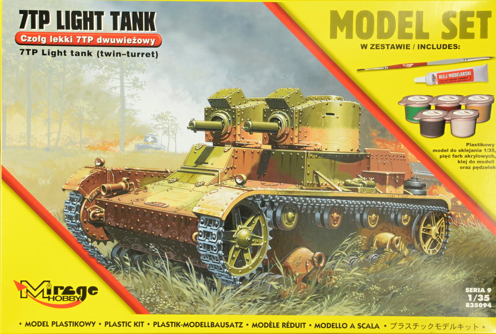 MODELIMEX Online Shop | MODEL SET 1/35 7TP Light Tank Twin Turret ...