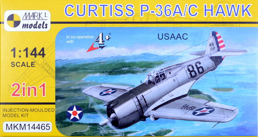 MODELIMEX Online Shop | 1/144 Curtiss P-36 Hawk 'USAAC' (2-in-1) | your ...