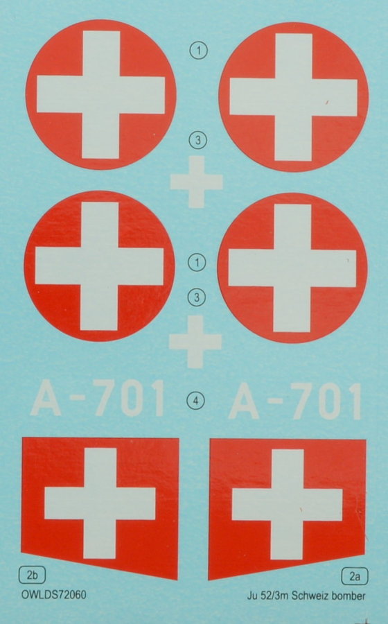 MODELIMEX Online Shop | 1/72 Ju 52/3m Swiss Bomber (decal) | your ...