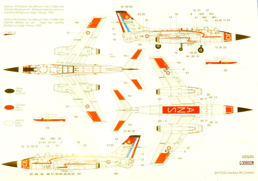 MODELIMEX Online Shop | 1/72 Vautour IIN 'Cyrano Radar' (France, Israel ...