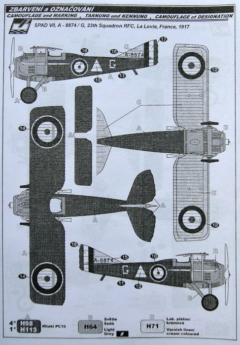 MODELIMEX Online Shop | 1/48 Spad D.VII 'Captured German Jasta 38 ...